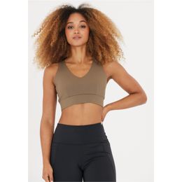 ENDURANCE ATHLECIA ATHLECIA Damen Sport-BH "Dilraba", Gr. XS, braun, 75% Polyamid, 25% Elasthan, unifarben, BHs, mit innovativen Features und smartem Tr&auml;gerdesign