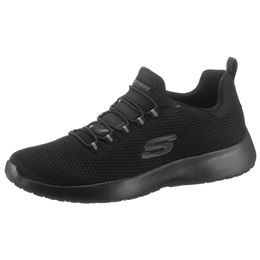 Skechers Herren Slip-On Sneaker "DYNAMIGHT", Gr. 46, schwarz, Textil, unifarben, Schuhe, Slipper, Sneaker mit Memory Foam
