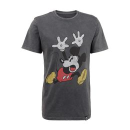 Recovered Damen T-Shirt "Disney Mickey Mouse Panic", grau, Gr. XL, bedruckt, 100% Baumwolle, Shirts, im zeitlosen Design