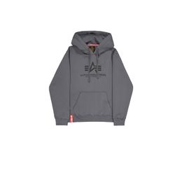 Herren Hoodie "Basic Hoodie BL", schwarz, Gr. XXS, Alpha Industries, Obermaterial: 80% Baumwolle, 20% Polyester, Sweatshirts