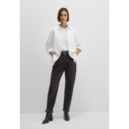 Weite Jeans Mavi "LAURA", Damen, Gr. 29, L&auml;nge 27, chocolate cord, 98% Baumwolle, 2% Elasthan, loose fit 7/8-L&auml;nge, Jeans, Pleated Baggy Pants