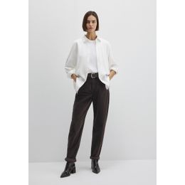 Mavi Damen Weite Jeans "LAURA"chocolate cord, Gr. 29, 98% Baumwolle, 2% Elasthan, Jeans, Pleated Baggy Pants