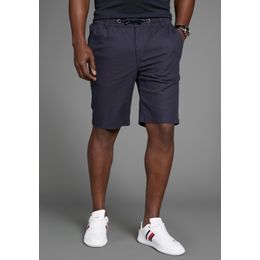 DELMAO Herren Bermudas "aus Leinen", blau, Gr. XL, Leinenoptik, Web, Obermaterial: 55% Leinen, 45% Baumwolle, Hosen, L&auml;ssige Bermudas