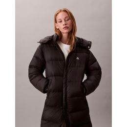 Damen Steppmantel "ESSENTIAL MIDWEIGHT LONG PUFFER", schwarz, Gr. XXS, Calvin Klein Jeans, unifarben, Web, Obermaterial: 100% Polyamid, M&auml;ntel, Mit