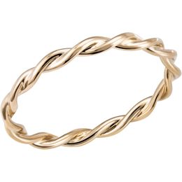 Firetti Damen Fingerring "Schmuck Geschenk Gold 585 Goldring Damenring gedreht", 56, Gelbgold 585, 2mm, gold, Gelbgold 585, Fingerringe