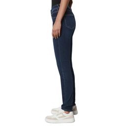 Marc O'Polo Damen Slim-fit-Jeans "aus Organic Cotton-Mix"dunkelblau, Gr. 32, MARC O'POLO DENIM, unifarben, Obermaterial: 96% Baumwolle, 3% Elastomultiester, 1%