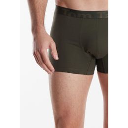 Tom Tailor Herren Boxershorts "Buffer", Gr. 5gr&uuml;n, mittel, uni, Obermaterial: 95% Baumwolle, 5% Elasthan, Unterhosen, Logobund, basic, eng, bequem,