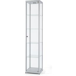 Vitrine mit LED-Deckenspot, 1 x 5 W, H&ouml;he 2000 mm, BxT 400 x 400 mm kaiserkraft