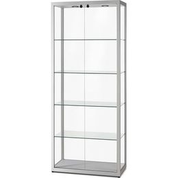 Vitrine mit LED-Deckenspot, 2 x 5 W, H&ouml;he 2000 mm, BxT 800 x 400 mm, T&uuml;ren vorne kaiserkraft