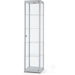 Vitrine mit LED-Deckenspot, 1 x 5 W, H&ouml;he 2000 mm, BxT 500 x 500 mm kaiserkraft