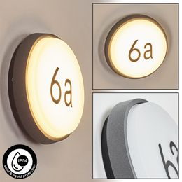 hofstein Duril Hausnummernleuchte LED Anthrazit, 1-flammig
