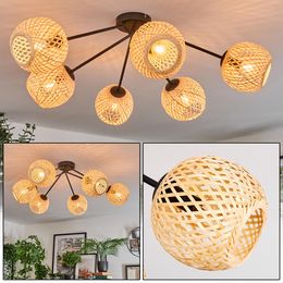 hofstein Basto Deckenleuchte 15 cm Naturfarben, 6-flammig