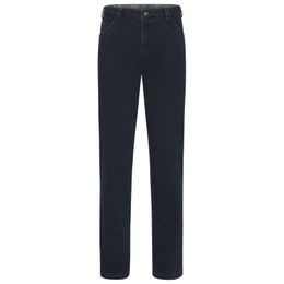 MEYER Herren Chinos "Dublin", blau, Gr. 23, unifarben, 94% Baumwolle, 4% Elastomultiester, 2% Elasthan, Hosen, im 5-Pocket-Design