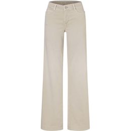 Weite Jeans MAC "DREAM WIDE", Damen, Gr. 38, L&auml;nge 30, smoothly beige, Denim/Jeans, Obermaterial: 75% Baumwolle, 12% Modal, 9% Polyester, 4% Elasthan, figurumspielend kn&ouml;chellang, Jeans, mit weitem Bein-Stretch