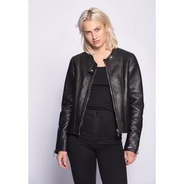 Maze Damen Lederjacke "4201911", schwarz, Gr. XXL, Obermaterial: 100% Lammleder; Futter: 100% Polyester; &Auml;rmelfutter: 100% Polyester, Jacken