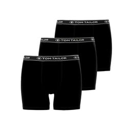 Tom Tailor Herren Boxershorts "Buffer", Gr. S, schwarz, Single Jersey, Obermaterial: 95% Baumwolle, 5% Elasthan, unifarben, Unterhosen, bequem,