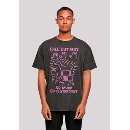 F4NT4STIC Damen T-Shirt "Fall Out Boy Pink Dog So Much Stardust", schwarz, Gr. XL, Obermaterial: 100% Baumwolle, Shirts, Premium Qualit&auml;t