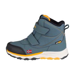Trollkids M&auml;dchen Winterstiefel "KIDS HAFJELL WINTER BOOTS", Gr. 33, blau, Synthetik, mehrfarbig, Schuhe, wasserdicht, Klettverschluss,