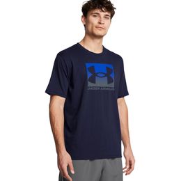 Under Armour Herren T-Shirt "UA M BOXED SPORTS UPDATED SS", blau, Gr. XS, unifarben, Single Jersey, Obermaterial: 60% Baumwolle, 40% Polyester,