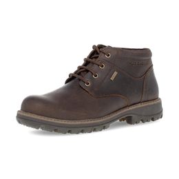 Pius Gabor Herren Winterboots, Gr. 9, braun, Leder, unifarben, Schuhe, Schn&uuml;rboots, Outdoorschuh mit Logopr&auml;gung, Weite G (= weit)