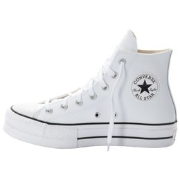 Converse Damen Sneaker "CHUCK TAYLOR ALL STAR LEATHER PLATFORM", Gr. 37, wei&szlig;, Leder, Schuhe