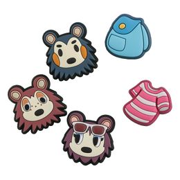 Crocs Kinder Schuhanstecker "Jibbitz Animal Crossing 5 Pack"bunt, PVC, Schuhzubeh&ouml;r, Anstecker mit Animal Crossing Motiven