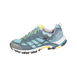 Meindl Damen Wanderschuh "Meindl Caribe Lady GORE-TEX granit/linde", Gr. 39, blau, Synthetik, Schuhe, GORE-TEX &ndash; Winddicht, wasserdicht und