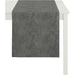 Tischl&auml;ufer Apelt "1102 Loft Style, Jacquard", schwarz (anthrazit, taupe), B:48cm L:140cm, Polyester, Viskose, Tischdecken