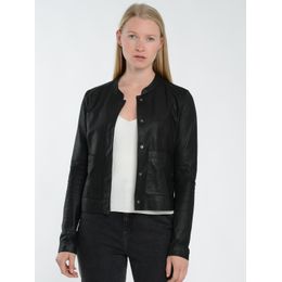 Jagger & Evans JAGGER & EVANS Damen Lederjacke "42021260", schwarz, Gr. L, Obermaterial: 100% Ziegenleder, Jacken
