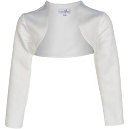 happy girls M&auml;dchen Bolero "cardigan", beige, Gr. 104, unifarben, Strick, Obermaterial: 100% Polyester, Strickjacken, mit dezentem Stehkragen, ohne