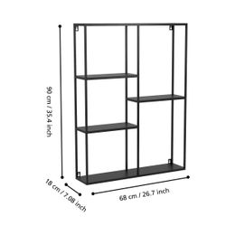 Eglo Wandregal &raquo;Keningau&laquo; - 68x28x90cm - Metall / Holz