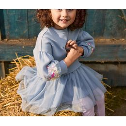 Tchibo - Kinder-Sweatkleid - M&auml;dchen - Gr. 98/104 - hellblau