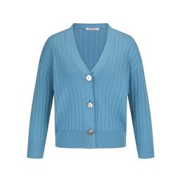 Peter Hahn - Cardigan aus 100% SUPIMA -Baumwolle, blau, Gr. 48 / XL - Baumwolle