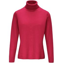 Peter Hahn - Rollkragen-Pullover aus Schurwolle und Kaschmir, pink, Gr. 42 / M - Schurwolle