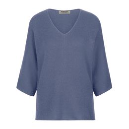 Peter Hahn - V-Pullover aus 100% Kaschmir, blau, Gr. 48 / XL - Kaschmir