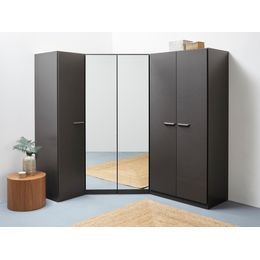 Schrank-Set Rauch "Kleiderschrank Schrank Garderobe W&auml;scheschrank VANDOR", grau (graumetallic), B:164cm H:197cm T:208cm, Holzwerkstoff, Kastenm&ouml;bel-Sets, Schrank-Set, 5-t&uuml;rig mit viel Stauraum, Schr&auml;nke einzeln stellbar MADE IN GERMANY
