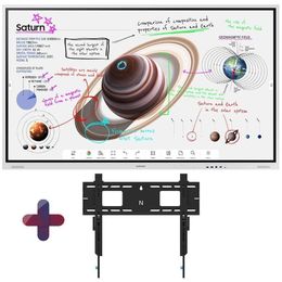 Samsung Flip Pro WM85B Flipchart 215,9 cm 85 Zoll inkl. Neomounts WL30-750BL16 Wandhalterung