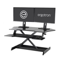 Ergotron WorkFit Corner Steh-Sitz Arbeitsplatz f&uuml;r einen Bildschirm bis 76,2 cm (30")