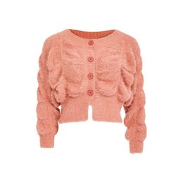 Poomi Strickjacke Damen Gr&ouml;&szlig;e M koralle