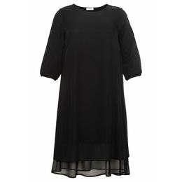 sheego Kleid Damen Gr&ouml;&szlig;e 52 schwarz Winterkleid