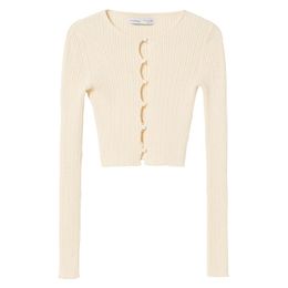 Bershka Knit Cardigan female Beige size M