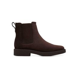 Clarks Leder-Chelsea-Boots in Braun - 51% | Gr&ouml;&szlig;e 40 | Stiefeletten