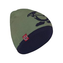 Trollkids Wende-Beanie "Troll" in Khaki/ Dunkelblau - 47% | Gr&ouml;&szlig;e 48-52 cm | Baby-muetzen