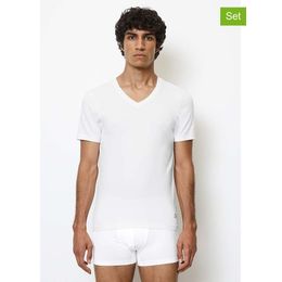 Marc O'Polo Marc O ́Polo 2er-Set: Shirts in Wei&szlig; - 42% | Gr&ouml;&szlig;e XL | Herren-plussize