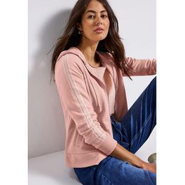 Street One Sweatjacke in Rosa - 35% | Gr&ouml;&szlig;e 38 | Damen-sweatshirts-jacken