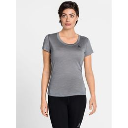 Odlo Trainingsshirt "Merino130" inGrau - 48% | Gr&ouml;&szlig;e L | Damen-outdoor-tops-shirts