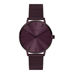 Tamaris Quarzuhr in Aubergine - 43% | Damen-uhren