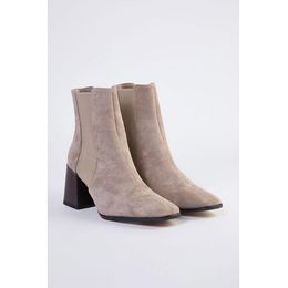 Trendyol Stiefeletten in Beige - 60% | Gr&ouml;&szlig;e 36 | Stiefeletten