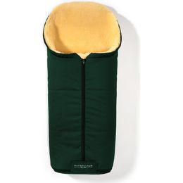 Hofbrucker Lammfell-Fu&szlig;sack "Iglu" in Dunkelgr&uuml;n - (L)95 x (B)34 cm - 15% | Baby-fusssaecke