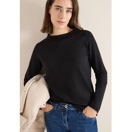 Cecil Longsleeve in Schwarz - 65% | Gr&ouml;&szlig;e XS | Damen-tops